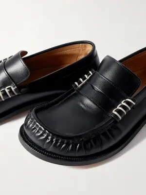 JW Anderson Leather Loafers - Black