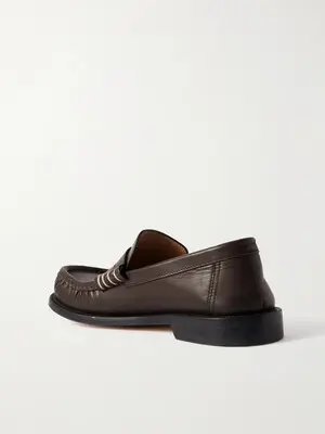 JW Anderson Leather Loafers - Brown