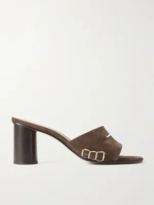 JW Anderson Loafer Whipstitched Suede Mules