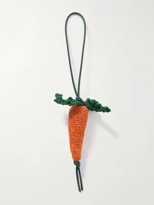JW Anderson Carrot Crocheted Bag Charm