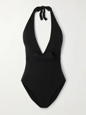 ERES Couture Bow-detailed Halterneck Swimsuit - Black