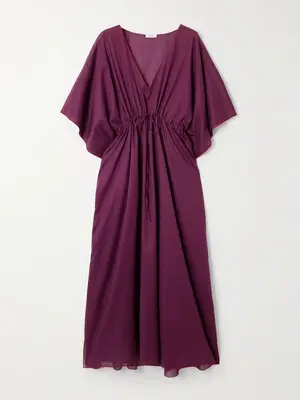 ERES Voilier Cotton-voile Kaftan - Burgundy