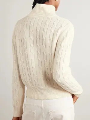 Arch4 Patrizia Cable-knit Cashmere Turtleneck Sweater