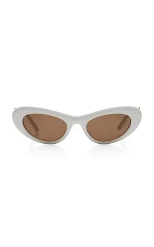 Loewe Slim Acetate Cat-eye Sunglasses - White
