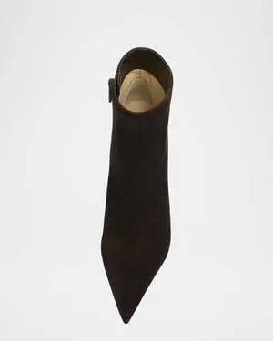 CHRISTIAN LOUBOUTIN 80mm Miss Z Suede Booties