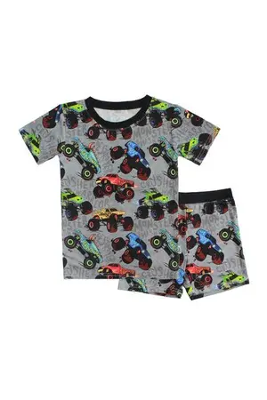 FLETCH Monster Jammies Two-piece Shorts Set - Gray