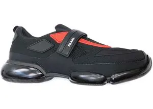 Prada Cloudbust Sneakers - Black/mandarin