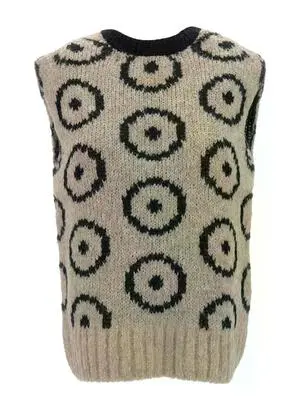 THIBAULT VAN DER STRAETE Circle Pattern Vest - Neutrals