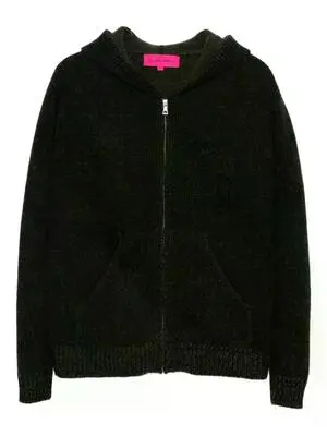 THE ELDER STATESMAN Plaited Zip-up Cardigan