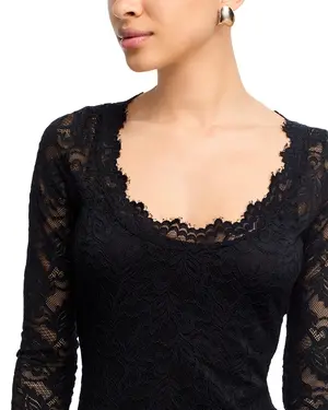 LoveShackFancy Rhea Lace Mini Dress