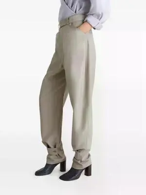 LEMAIRE Belted Trousers - Neutrals