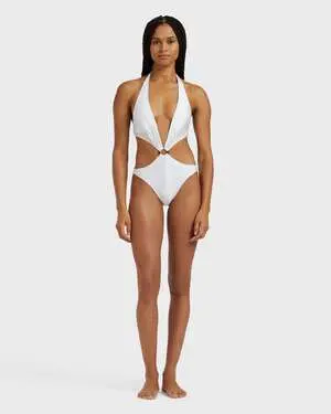 Vilebrequin Solid Stretch Brillant Trikini One-piece Swimsuit
