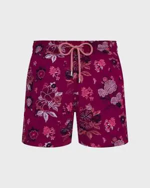 Vilebrequin Embroidered Swim Shorts Limited Edition - Red