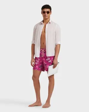 Vilebrequin Embroidered Swim Shorts Limited Edition - Red