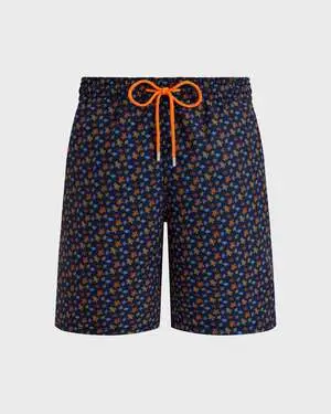 Vilebrequin Okoa Long Swim Shorts - Orange