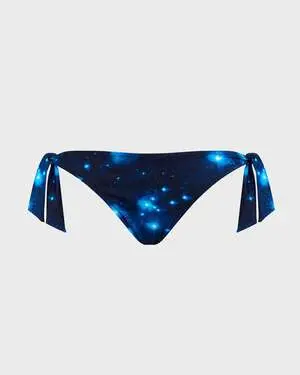 Vilebrequin Pégase Side Tie Bikini Bottom Blue