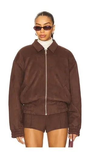 Women's Faux Suede Zip-Up Jackets