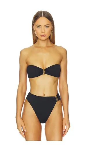 VIX PAULA HERMANNY Blake Bandeau Bikini Top - Firenze Black