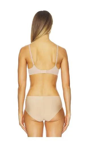 Calvin Klein Push Up Plunge Bra In Beige