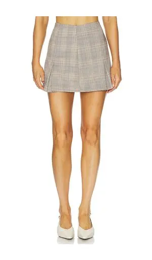 Gray Plaid Skirts