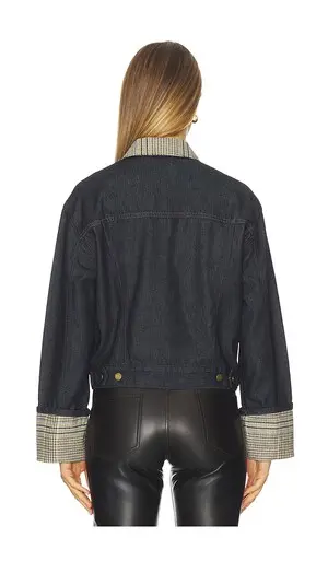Rag & Bone Harriet Denim Trucker Jacket - Twilight Combo