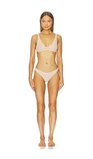 Eberjey Soft Stretch Thong In Neutral