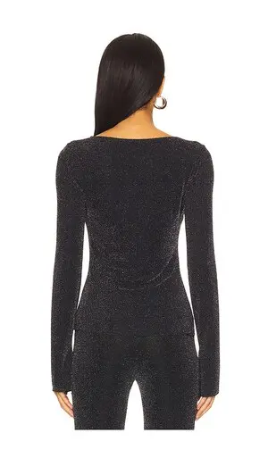 Show Me Your Mumu Bowie Metallic Jersey Top