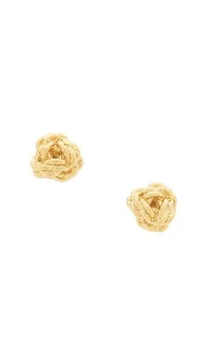 Lele Sadoughi Chateau Rope Stud Earrings - Gold