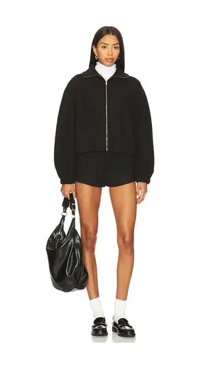 Amanda Uprichard Como Bomber Jacket - Black