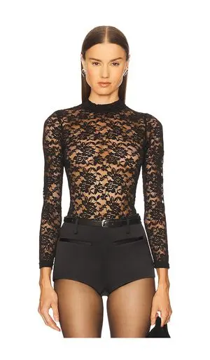 STEMS Lace Mock Neck Bodysuit