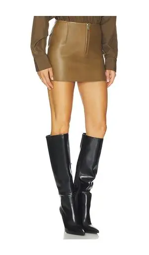Remain Birger Christensen Mini Leather Skirt