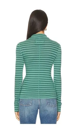 Free People We The Free Good Good Turtle Stripe Top - Rainforest Combo