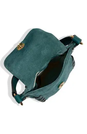 AIMEE Zen Suede Phone Crossbody Bag - Transform Teal Suede