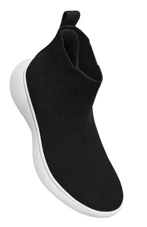 Vivaia Round-toe Slip-on Sneaker Boots - Black