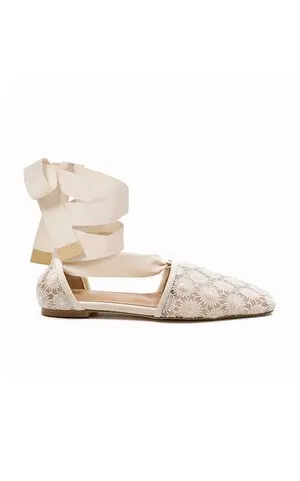 ANDREA GOMEZ Desi Lace-up Flats