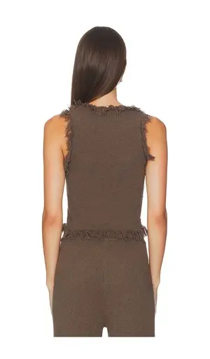 SNDYS. Skyler Knit Top - Chocolate