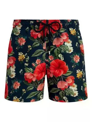 Vilebrequin Floral Print Swim Short - Blue