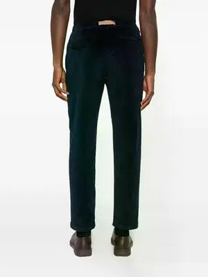 WHITE SAND Belted Velvet Trousers
