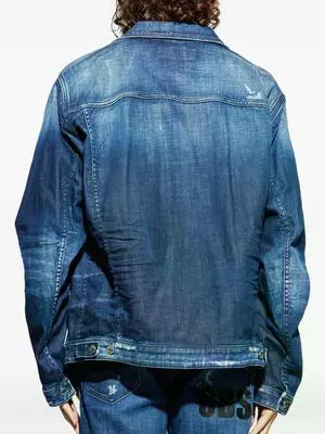Dsquared2 Printed Denim Trucker Jacket