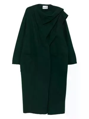 NIU Draped Coat - Green