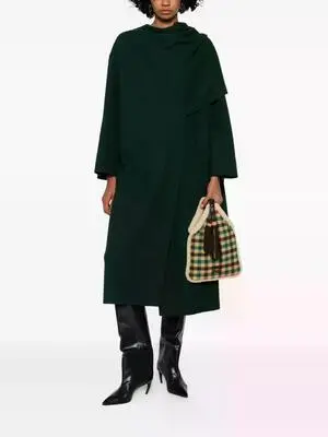 NIU Draped Coat - Green