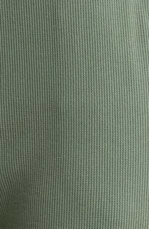 PAPINELLE Claire Waffle Knit Pajamas - Moss