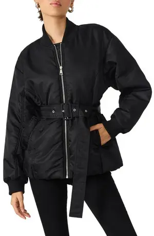 Steve Madden Eryn Belted Nylon Jacket