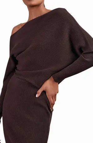 Women's Off Shoulder Dress Sweaters