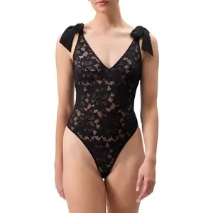 Rya Collection Amour Lace Teddy - Black