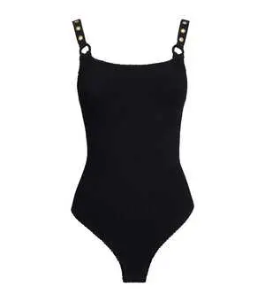 Hunza G Eyelet Melody One-piece Swimsuit - Black