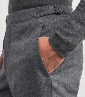 Isaia Wool-cashmere Tailored Trousers