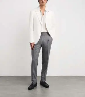 Isaia Linen Capri Blazer