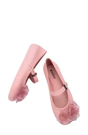 Melissa Soft Ballerina Petals Mary Jane Flat - Pink