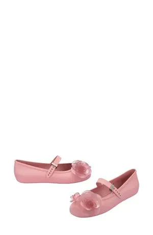 Melissa Soft Ballerina Petals Mary Jane Flat - Pink